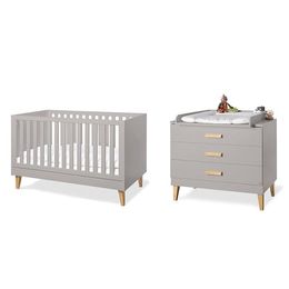Pinolino Baby-Zimmer &raquo;Jasper&laquo; - 110x58x98cm - braun - Holz / Eichenholz