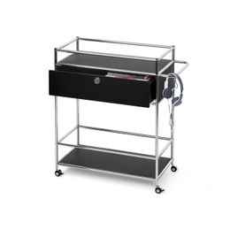 Tchibo - Design-Barwagen aus Metall - 77x40x93cm - schwarz - Stahl / Aluminium / Kunststoff