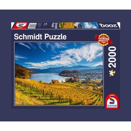 Tchibo - Schmidt Spiele Puzzle &raquo;Weinberge&laquo; - mehrfarbig