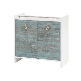 Tchibo - Waschbeckenunterschrank &raquo;Sailor&laquo; - 65x33x66,5cm - beige - Holz / Metall