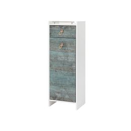 Tchibo - Highboard &raquo;Sailor&laquo; - 40x33x114,5cm - beige - Holz / Metall