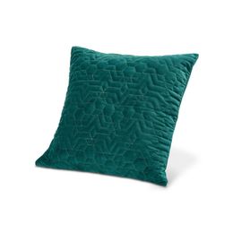 Tchibo - Samt-Dekokissenbezug - dunkelgr&uuml;n