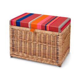 Tchibo - Sitztruhe mit Polster - 60x45x44cm - mehrfarbig - Rattan / Polyester / Polyurethan
