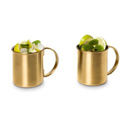 Tchibo - 2 Moscow-Mule-Trinkbecher - silber