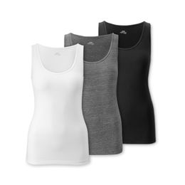 Tchibo - 3 Tops - Damen - Gr. M - schwarz
