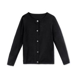 Tchibo - Feinstrickjacke - M&auml;dchen - Gr. 134/140 - schwarz