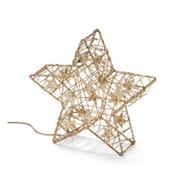 Tchibo - LED-Stern - 26,5x7x28cm - gold - Metall / Kunststoff