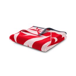 Tchibo - Jacquard-Badetuch - rot