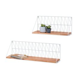 Tchibo - Wandregal-Set - 75,5x18,5x22,5cm - wei&szlig; -