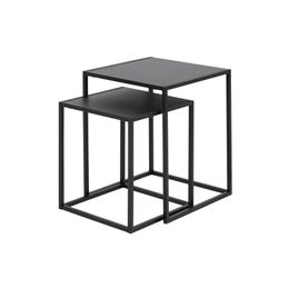 Tchibo - 2 Beistelltische - 40x40x49cm - schwarz - Metall