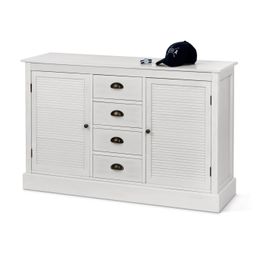 Tchibo - Sideboard in Lamellenoptik - 120x40x80cm - bronze - Holz / Metall