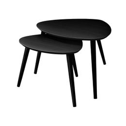 Tchibo - Couchtisch-Set (2-teilig) - 68x57x45cm - schwarz - Bambusholz