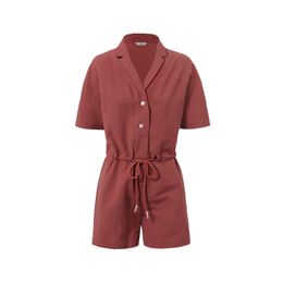 Tchibo - Kurzer Jumpsuit aus Leinenmix - Damen - Gr. 36 - rotbraun