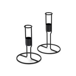Tchibo - 2 Stabkerzenhalter - schwarz