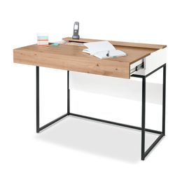 Tchibo - Sekret&auml;r-Schreibtisch - 100x50x78,5cm - schwarz - Holz / Metall