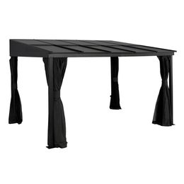 Tchibo - Aluminium-Terrassen&uuml;berdachung &raquo;St. Barthelemy&laquo; - 424x296x240cm - anthrazit - Aluminium / Edelstahl / Polyamid