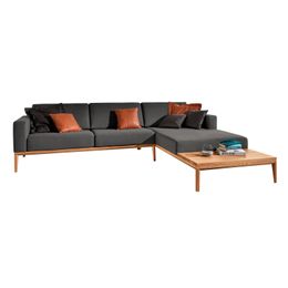 Tchibo - Ecksofa &raquo;Trentino&laquo; - 295x221x84cm - braun - Polyester / Holz / Metall