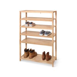 Tchibo - Schuh- und Ordnungsregal - 79x36x117cm - braun - Holz