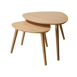 Tchibo - Couchtisch-Set (2-teilig) - 68x57x45cm - braun - Bambusholz