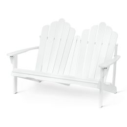 Tchibo - Loungebank aus FSC -zertifiziertem Akazienholz - 113,5x93x95,5cm - wei&szlig; - Akazienholz / Stahl