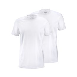 Tchibo - 2 T-Shirts mit Rundhalsausschnitt - Herren - Gr. M - wei&szlig;