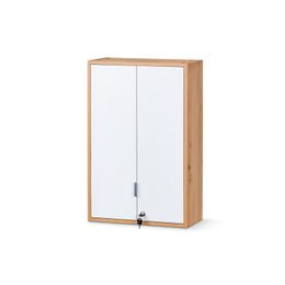 Tchibo - Abschlie&szlig;barer H&auml;ngeschrank - 52x25x80cm - braun - Holz / Stahl