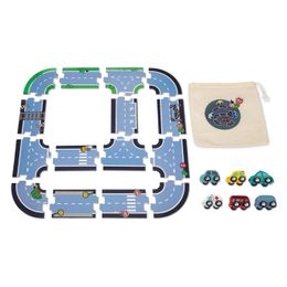 Tchibo - Auto-Spiel-Set mit Spielstra&szlig;e zum Legen - mehrfarbig