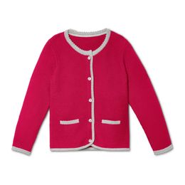 Tchibo - Strickjacke im Trachtenlook - M&auml;dchen - Gr. 110/116 - magenta