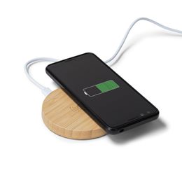 Tchibo - Kabellose Qi-Ladestation aus Bambus - naturfarben