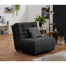Max Winzer -Schlafsessel &raquo;Oskar 80&laquo; - 90x100x85cm - grau - Polyester / Metall / Kunststoff
