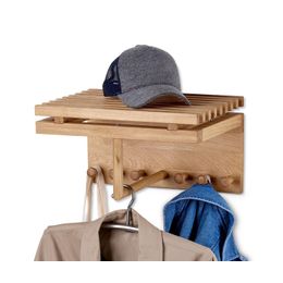 Tchibo - H&auml;ngende Wandgarderobe aus FSC -zertifiziertem Eichen-Massivholz - 41,5x30,5x24cm - braun - Eichenholz