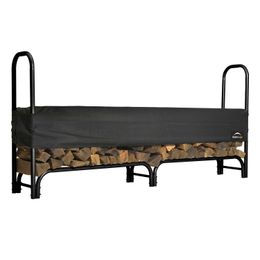 Tchibo - Kaminholzregal - 244x25x118cm - schwarz - Stahl / Polyester