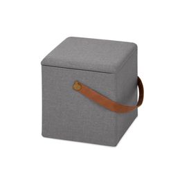 Tchibo - Stauraumbox - 30x30x30cm - grau - Holz / Polyester / Polyurethan