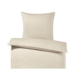 Vestio-Baumwollsatin-Bettw&auml;sche - beige