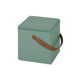 Tchibo - Stauraumbox - 30x30x30cm - Mint - Holz / Polyester / Polyurethan