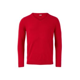 Tchibo - Cashmere-Pullover mit V-Ausschnitt - Herren - Gr. M - rot