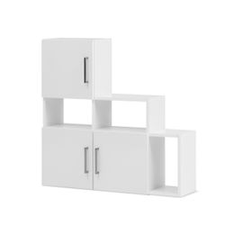 Tchibo - Bad-H&auml;ngeschrank &raquo;O800Wi Samu&laquo; - 81,5x21x80cm - wei&szlig; - Holz / Metall