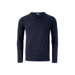 Tchibo - Cashmere-Pullover mit V-Ausschnitt - Herren - Gr. M - dunkelblau