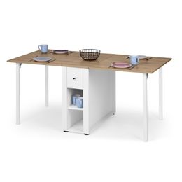Tchibo - Klapptisch mit Stauraumschrank - 168x86x72,5cm - schwarz - Holz / Buchenholz / Aluminium