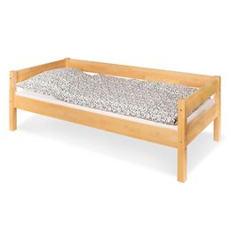 Pinolino Jugendbett &raquo;Enno&laquo; aus Massivholz - 208x98x70cm - braun - Buchenholz / Stahl