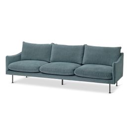 Tchibo - 3-Sitzer-Sofa - 257x95x86cm - schwarz - Polyester / Metall