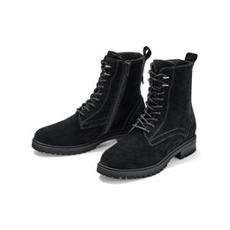 Tchibo - Veloursleder-Boots - Damen - Gr. 38 - schwarz