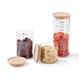 Tchibo - Glas-Vorratsdosen-Set - grau