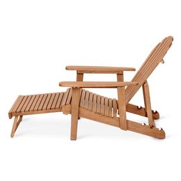 Tchibo - Lounge-Sessel mit ausziehbarem Fu&szlig;teil - 58,5x97x82,5cm - naturfarben -