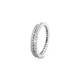 Tchibo - Flexibler Memoire-Ring - Damen - Gr. 19 - silber