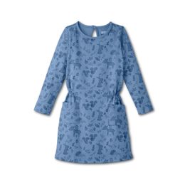 Tchibo - Jerseykleid - M&auml;dchen - Gr. 110/116 - dunkelblau/print
