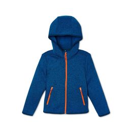 Tchibo - Strickfleecejacke mit Kapuze - Jungen - Gr. 134/140 - orange