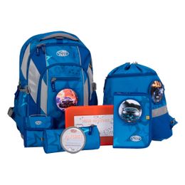 Tchibo - SCHOOL-MOOD -Schulrucksack-Set Loop Air - blau