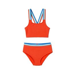 Tchibo - Bikini mit recyceltem Material - M&auml;dchen - Gr. 134/140 - orange