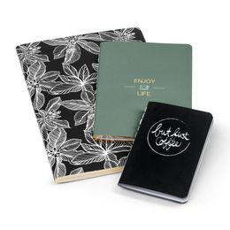 Tchibo - Notizbuch-Set - schwarz
